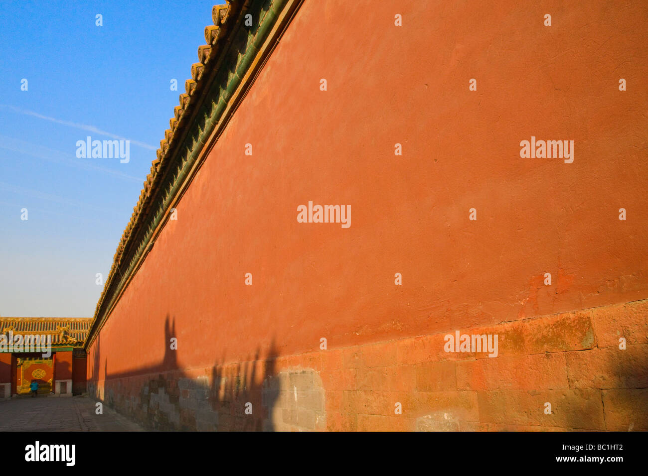 Ancient red wall Forbidden City Beijing China Stock Photo - Alamy