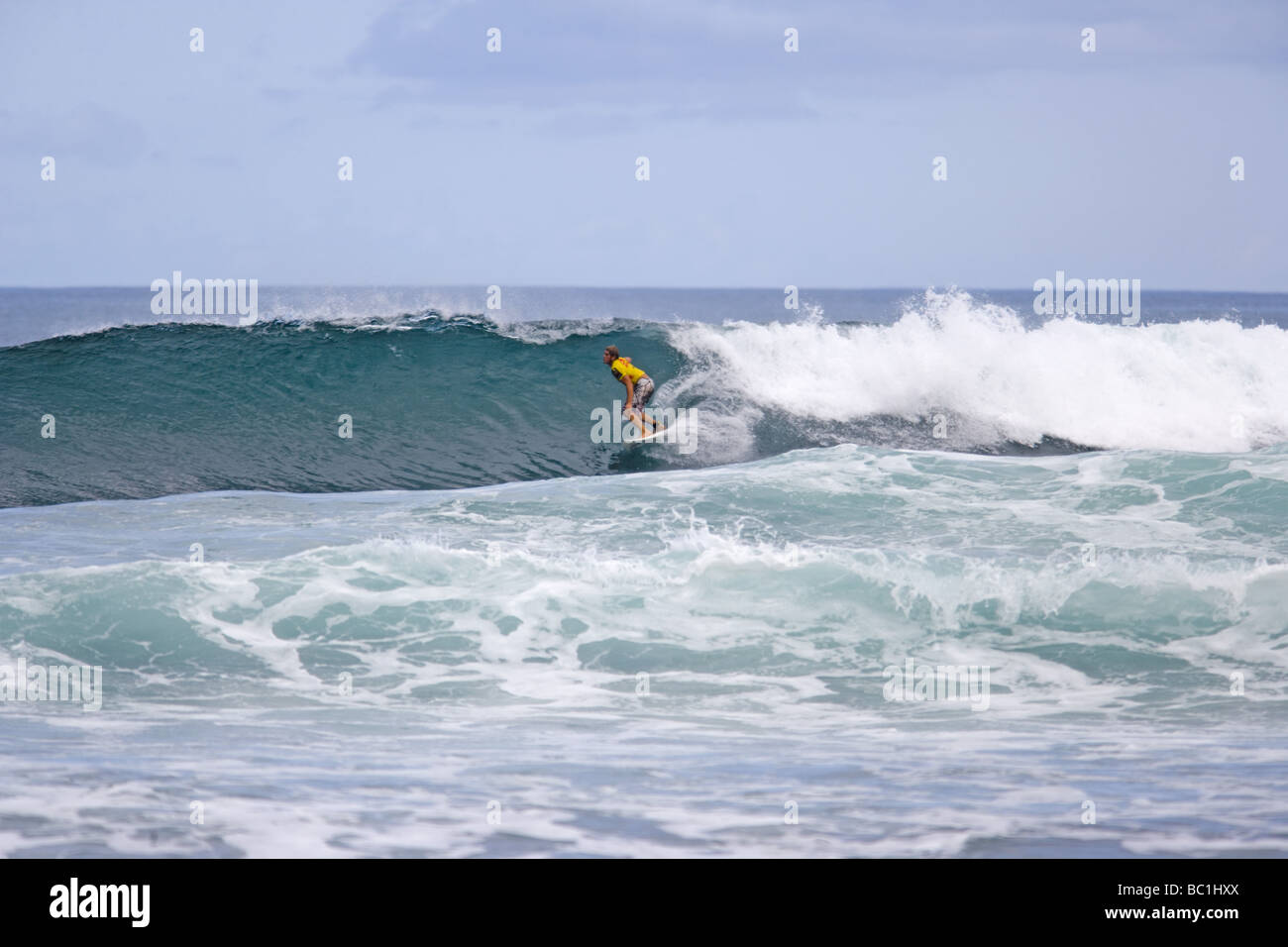 Surfing at Haleiwa,Oahu, Hawaii Stock Photo - Alamy