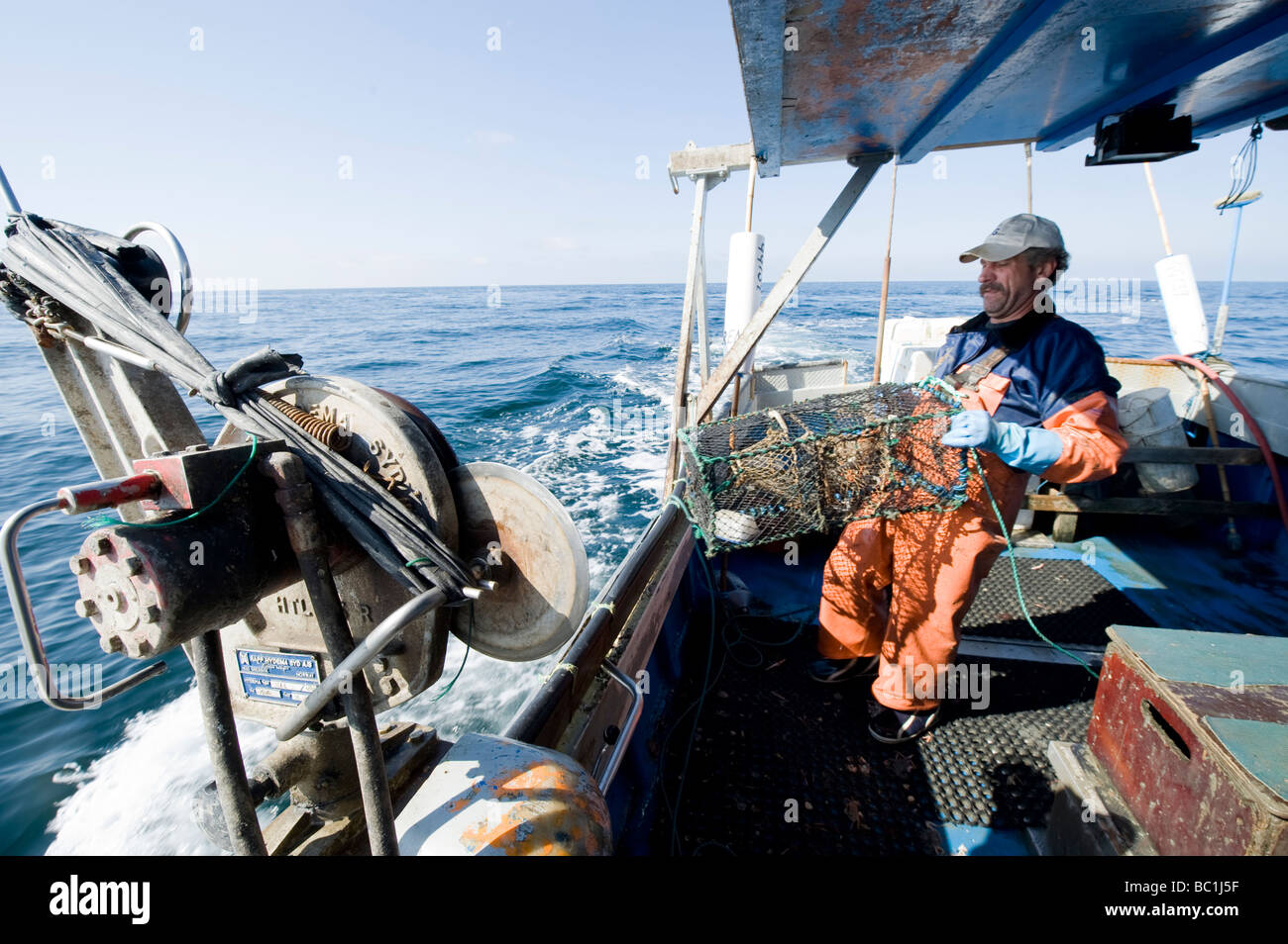 crayfish fishing with pots, Sweden Stock Photo - Alamy