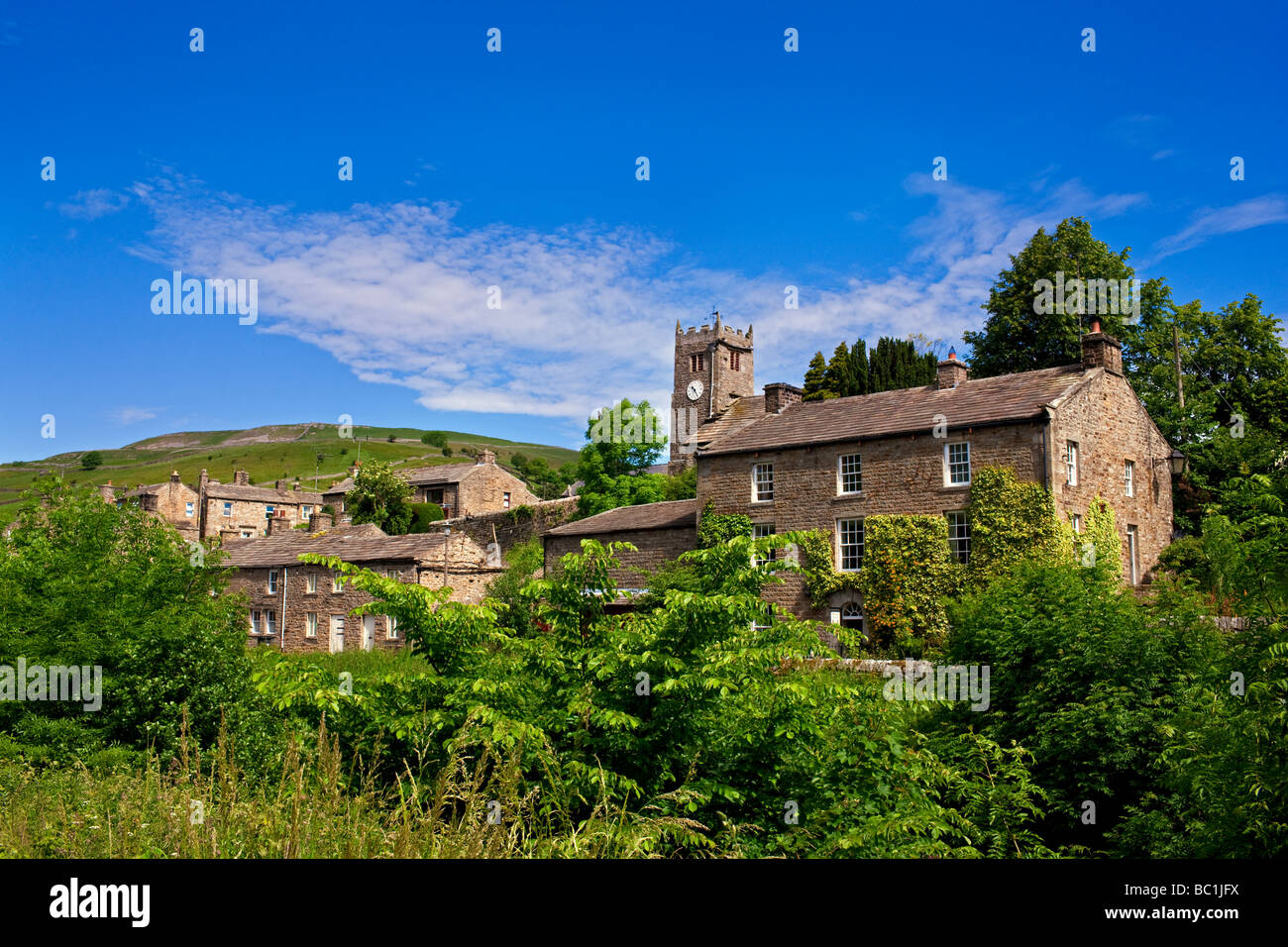 The village of Muker, in the Yorkshire Dales Stock Photo - Alamy