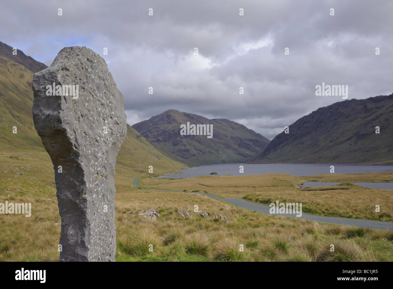 Cross in the Doolough Valley to commemorate the 1849 Famine Walk with a ...