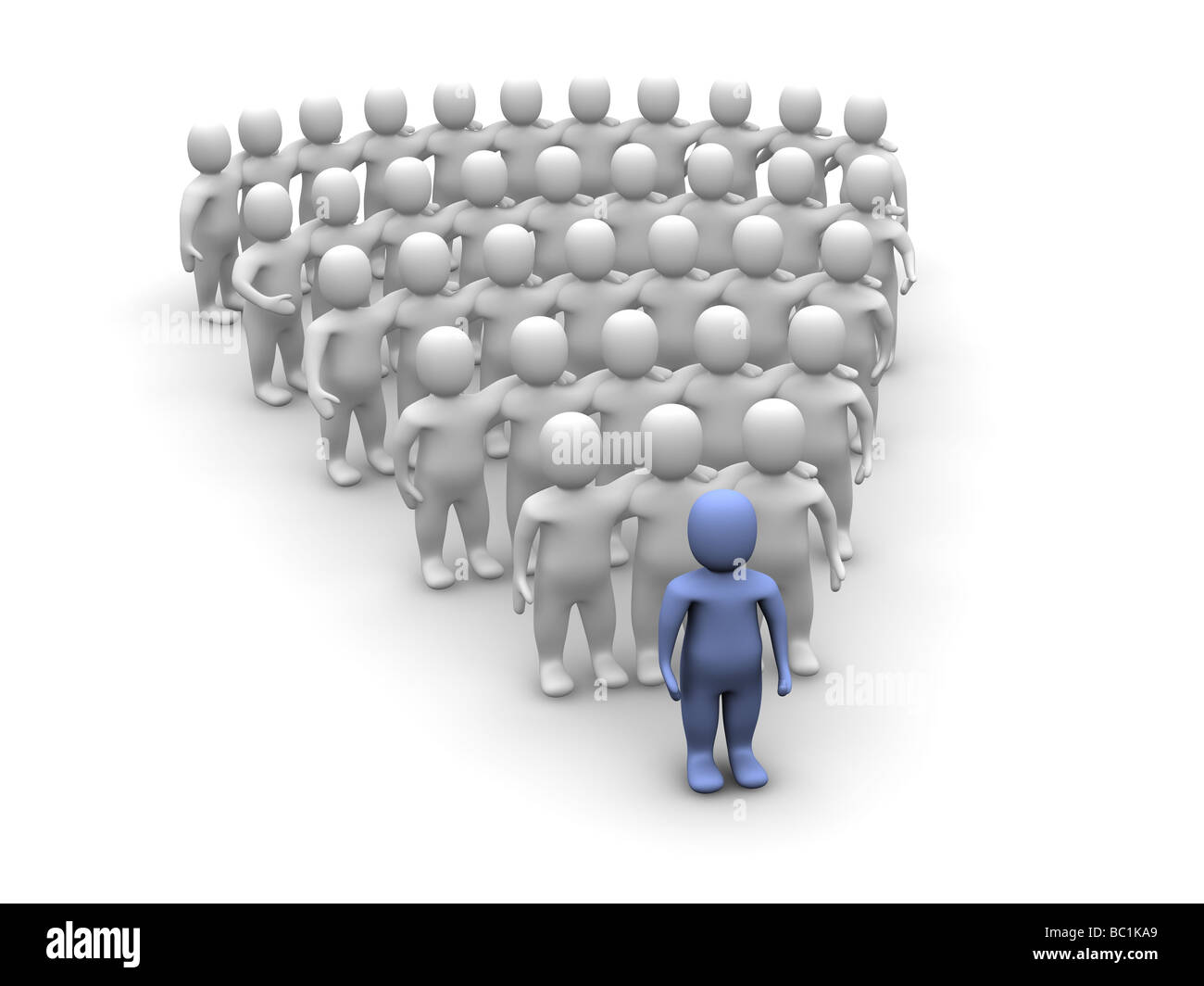 Leader and his team Stock Photo - Alamy