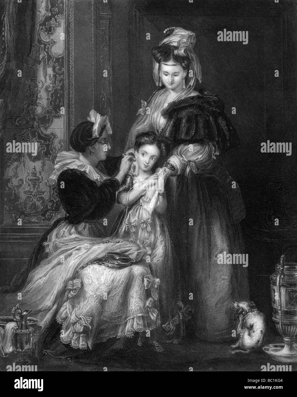 Black ear ring Black and White Stock Photos & Images - Alamy