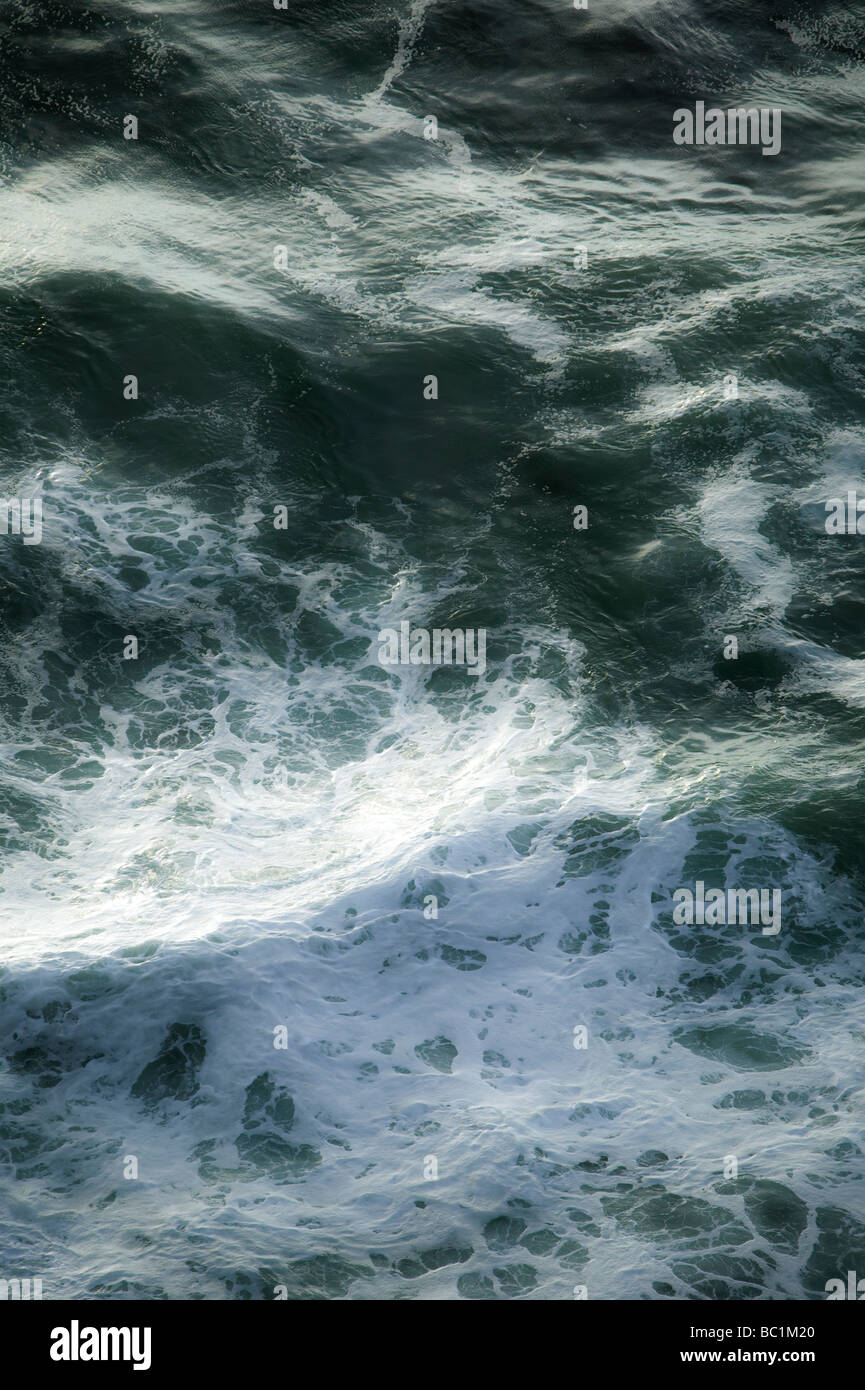 Wave and surf pattern from above, Oregon Stock Photo - Alamy