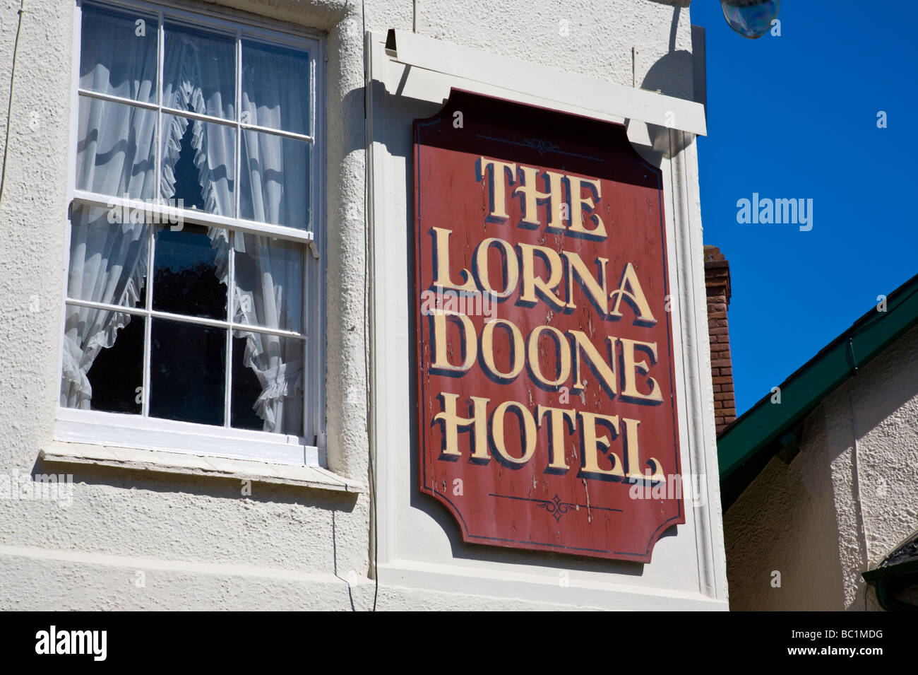 The Lorna Doone Hotel Porlock Somerset England UK Stock Photo - Alamy