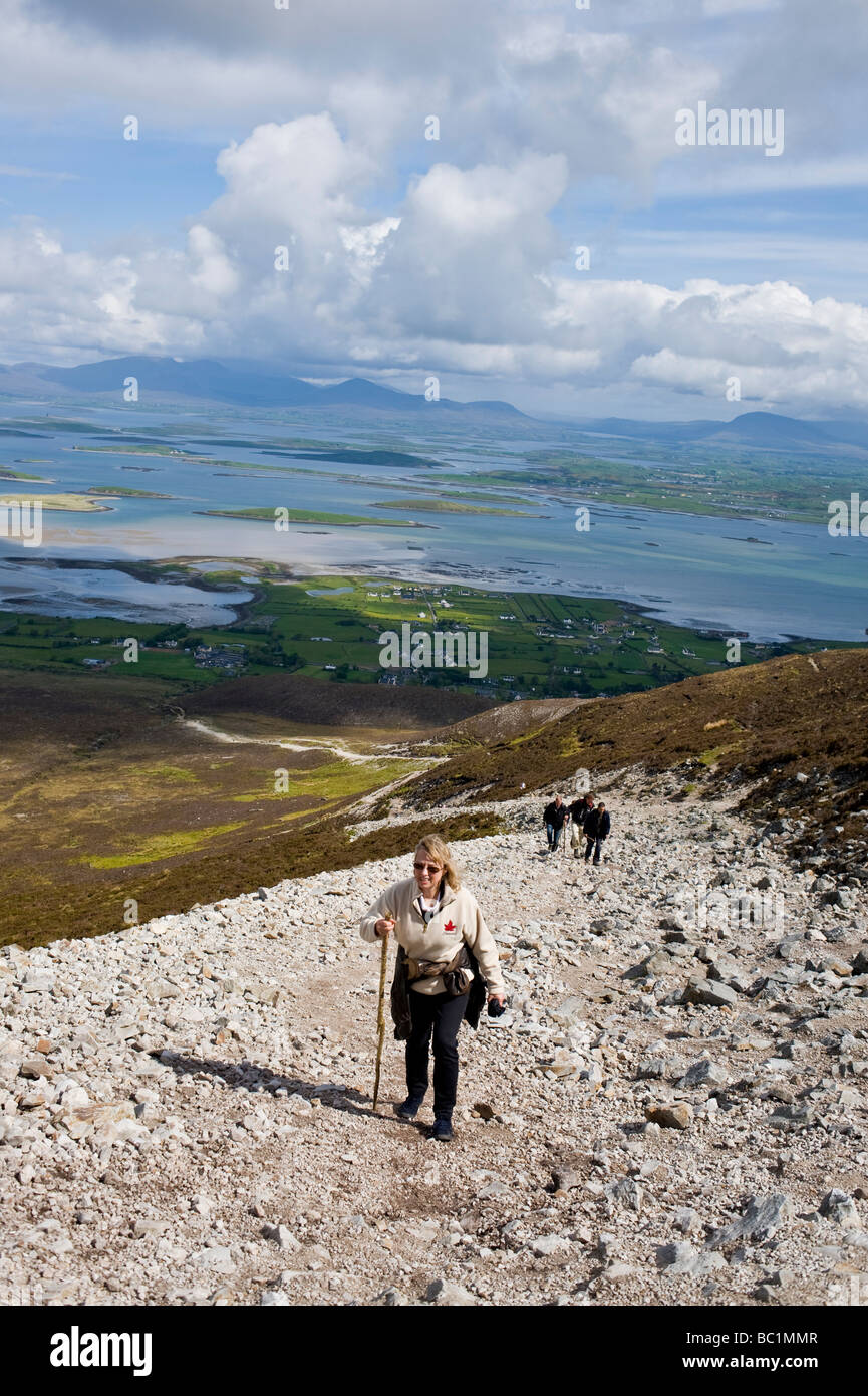 Hiking croagh patrick ireland hi-res stock photography and images - Alamy