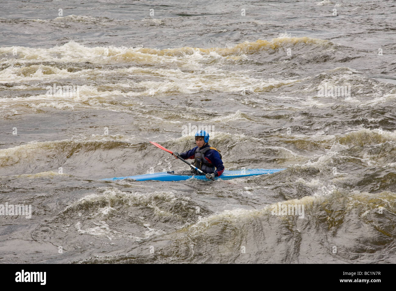 Whitewater canoeing at Vuoksa river Russia Stock Photo - Alamy