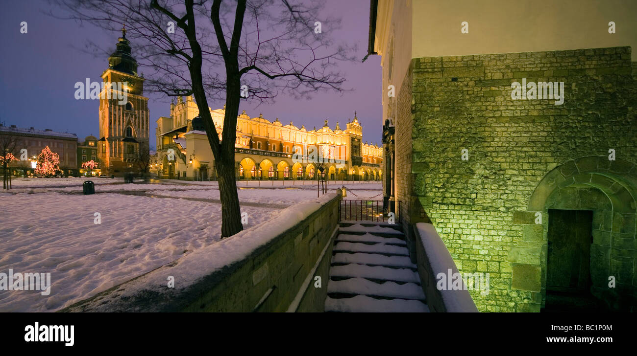 Poland Krakow St Adelbert church on Main Market Square Stock Photo - Alamy