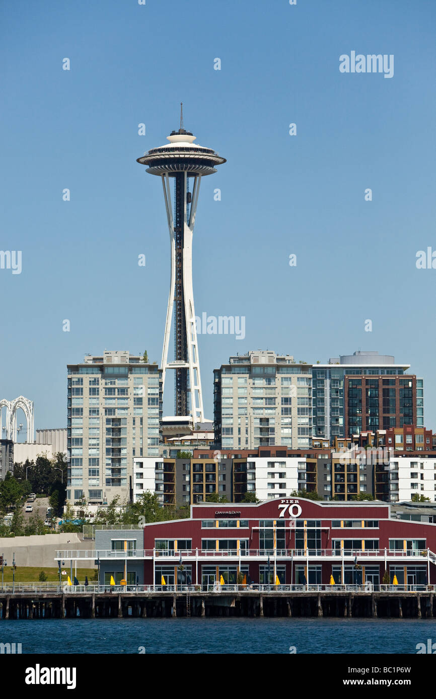 View of Seattle waterfront from a boat Stock Photo - Alamy