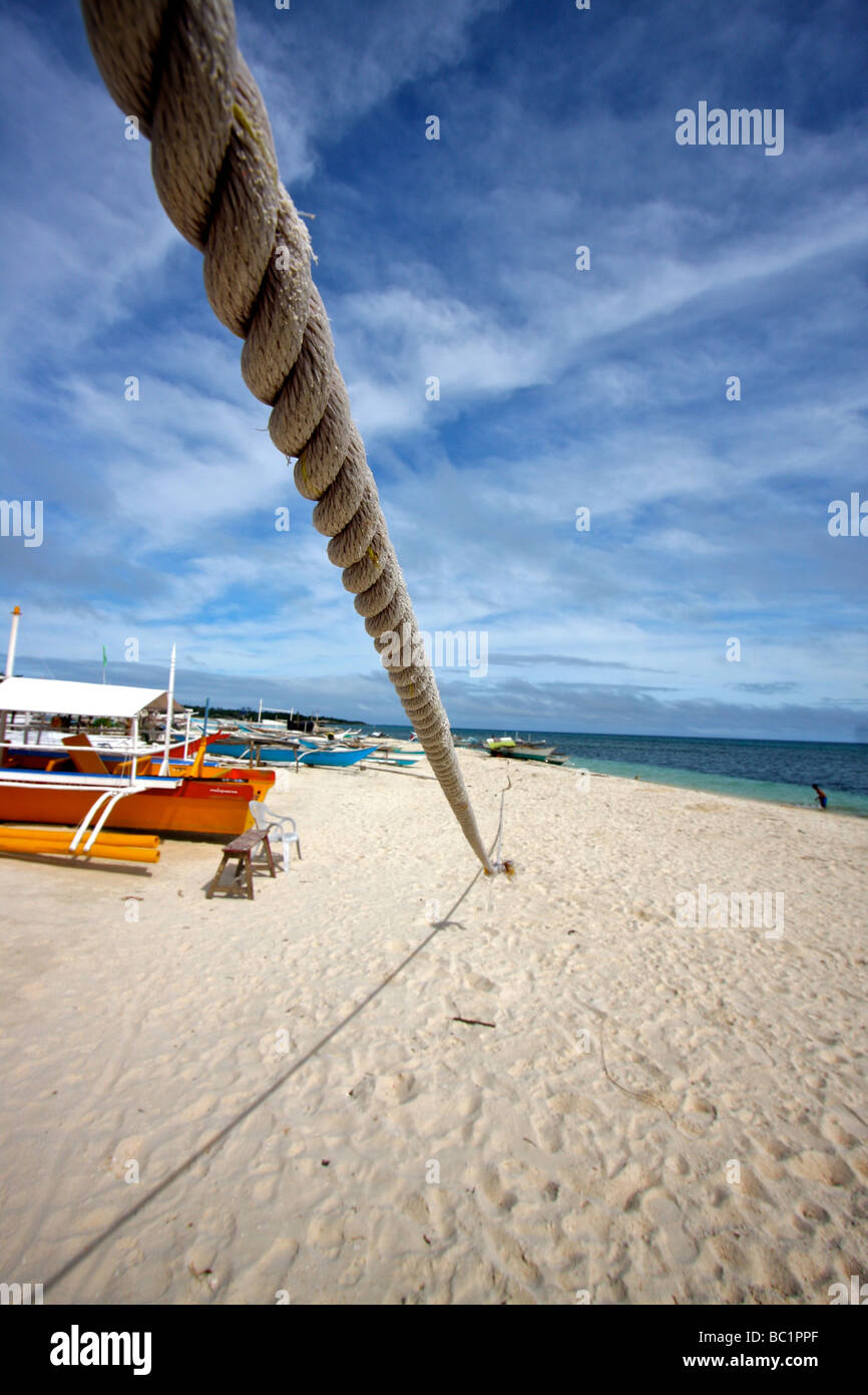 rope on beach, malapascua Stock Photo - Alamy