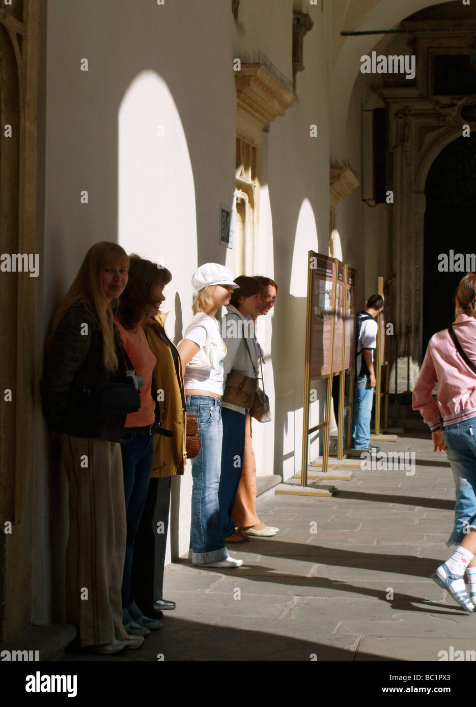 Poland Krakow Wawel Royal Castle courtyard, chakra place Stock Photo ...