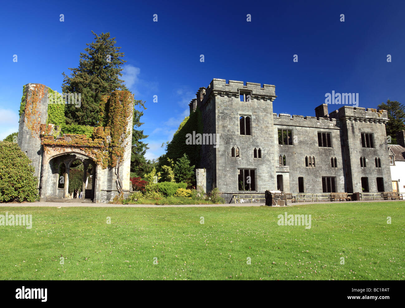 The ruins of Armadale Castle. The central feature of the Clan Donald ...