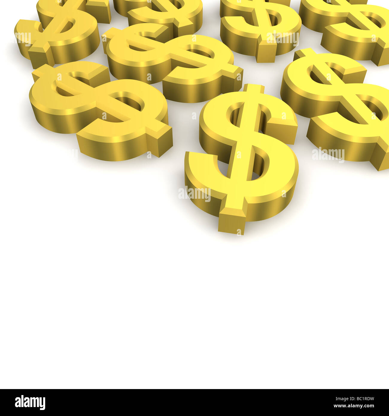 Golden dollar currency symbols Stock Photo - Alamy