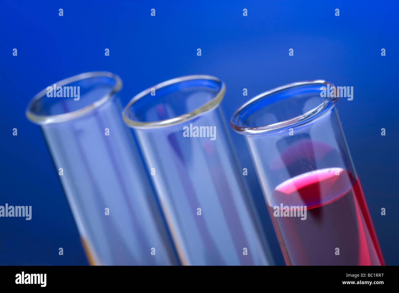 Flasks in the chemical laboratory Stock Photo - Alamy