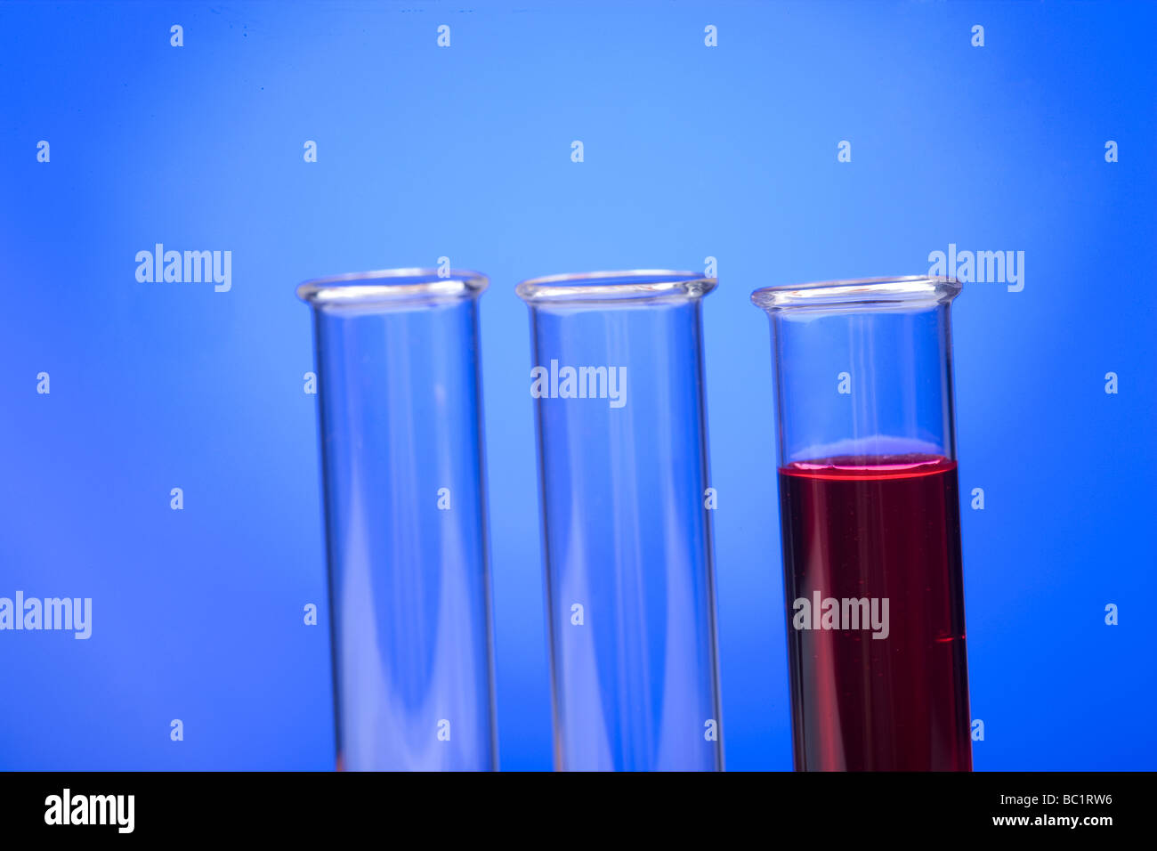 Flasks in the chemical laboratory Stock Photo - Alamy