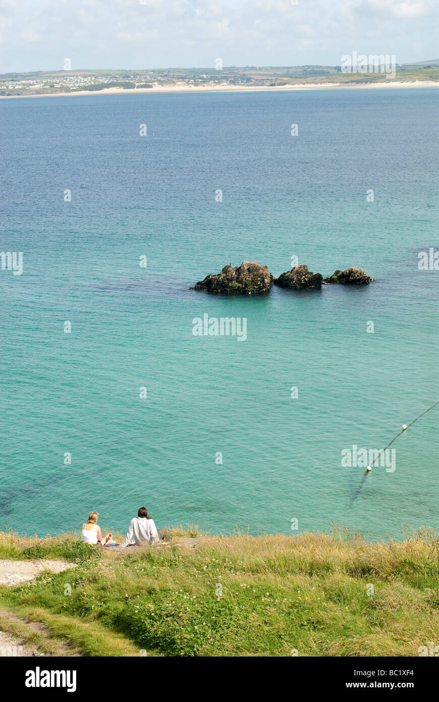 View over St Ives Harbour Stock Photo - Alamy