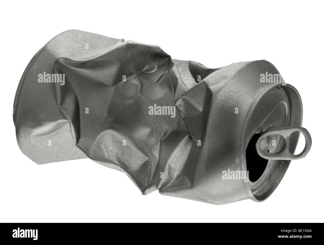Crushed Drink Can Stock Photo - Alamy