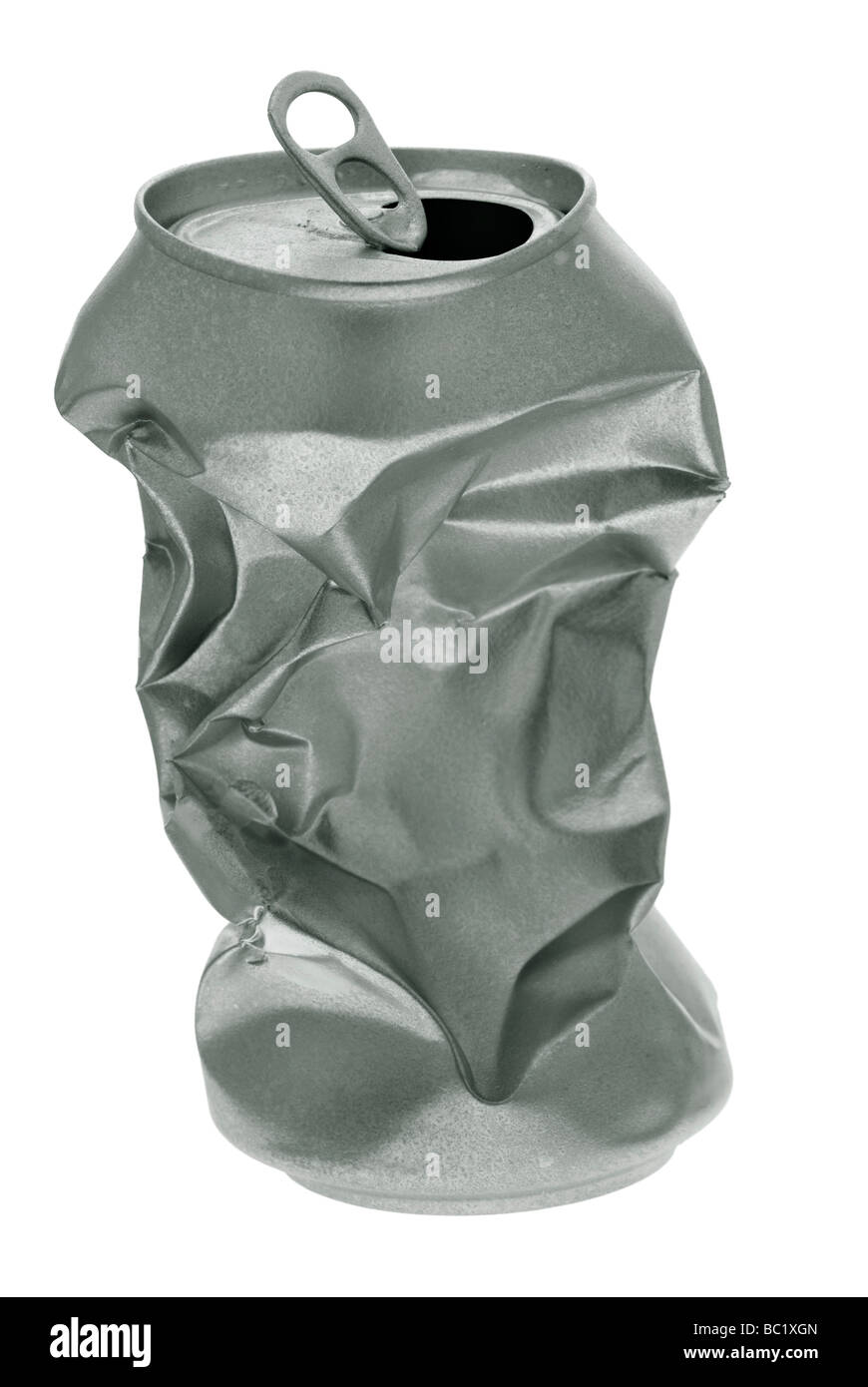 Crushed Drink Can Stock Photo - Alamy