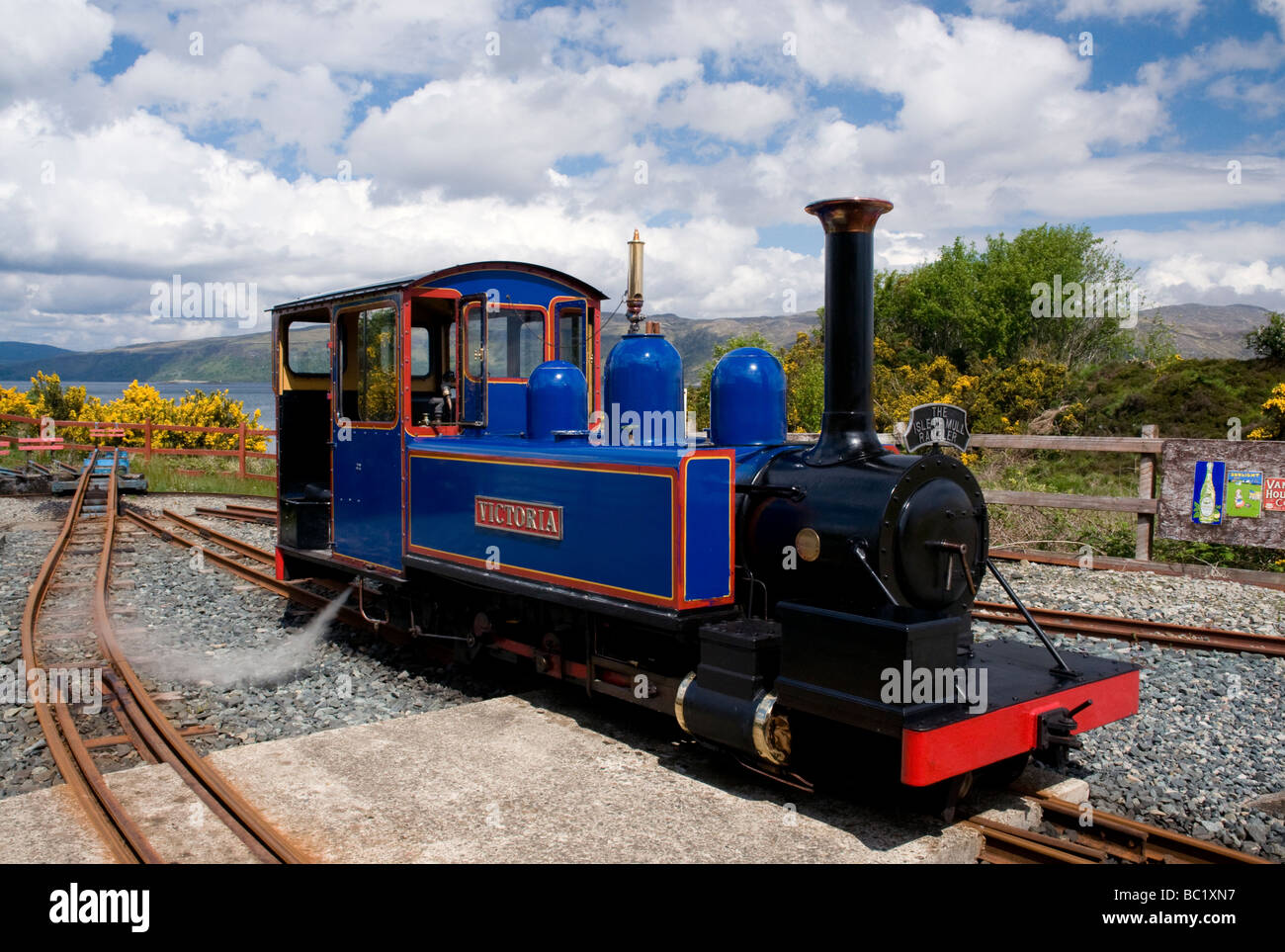 mull rail steam engine victoria craignure isle of mull scotland Stock ...