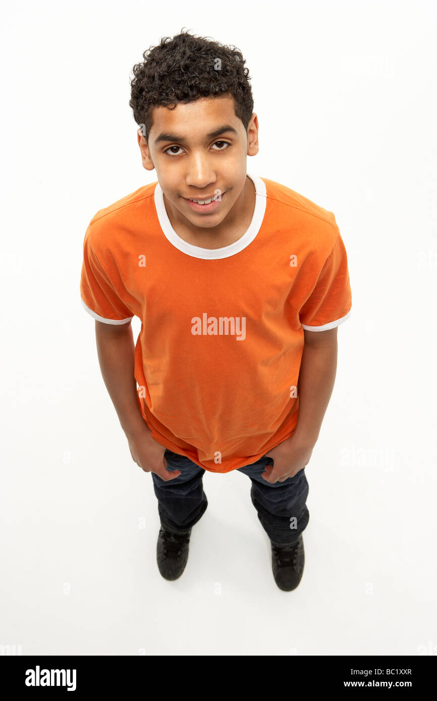 Full Length Portrait Of Young Boy Stock Photo - Alamy Full Length Portrait Of Young Boy Stock Photo - Alamy