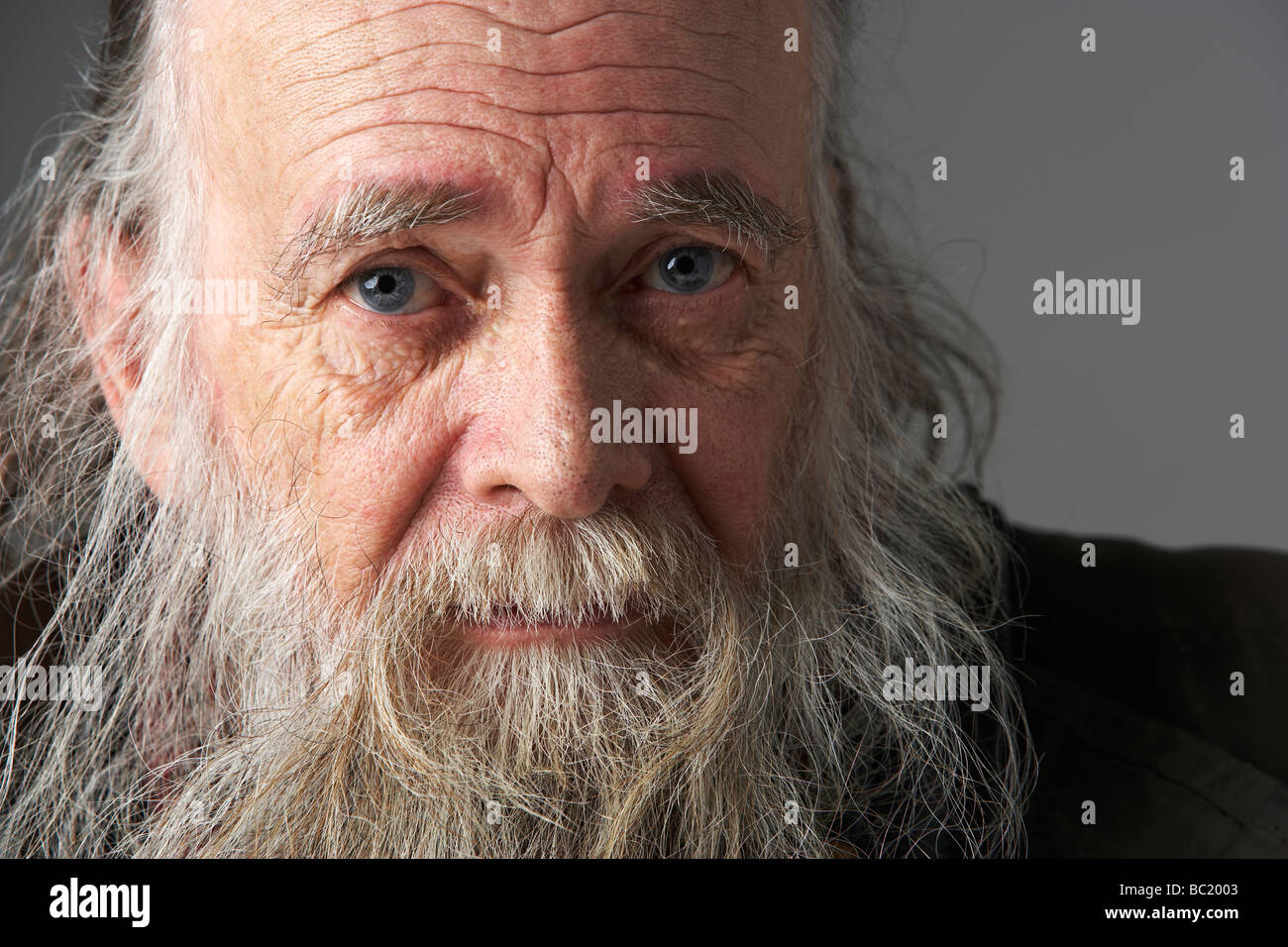 Man beard close up sad hi-res stock photography and images - Alamy