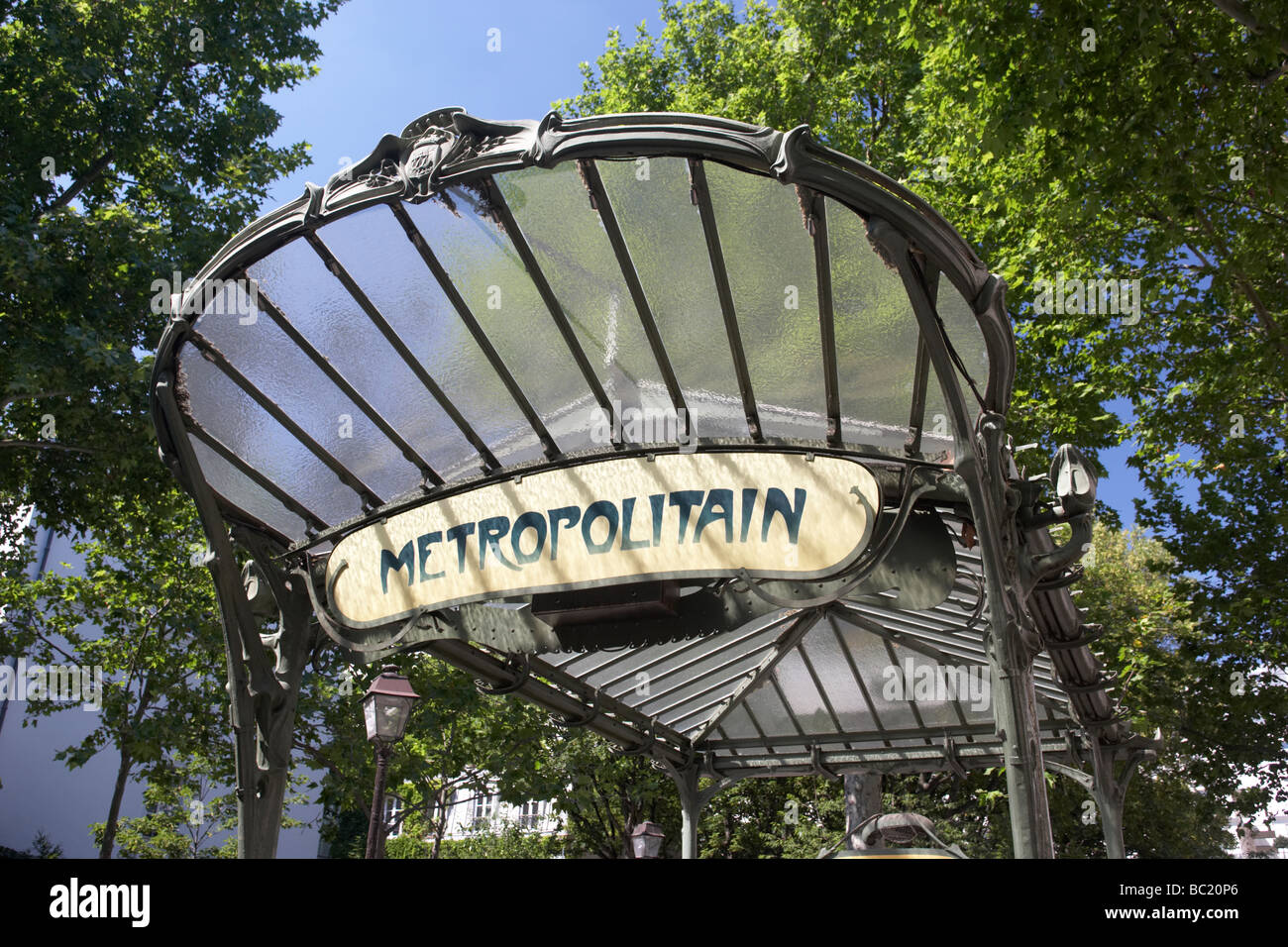 France,Paris,Entrance To Metro Station Stock Photo - Alamy