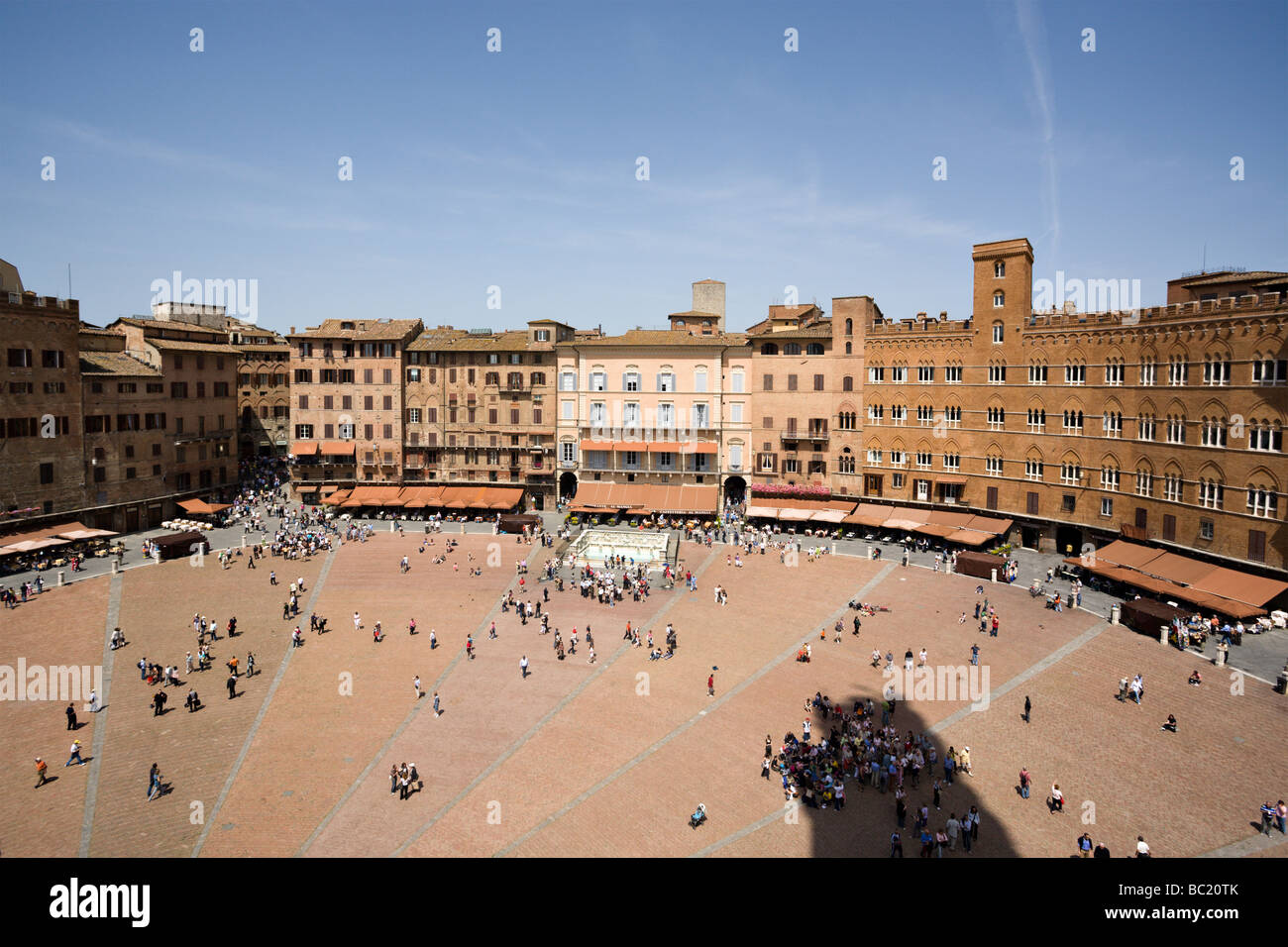 Piazza del Campo at Siena Stock Photo - Alamy