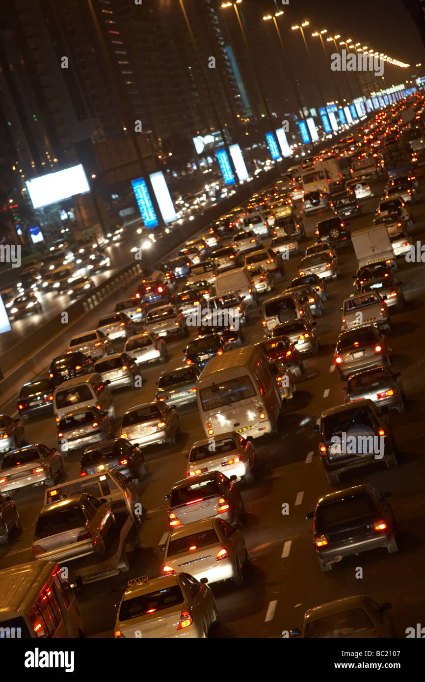 Dubai traffic jam hi-res stock photography and images - Alamy