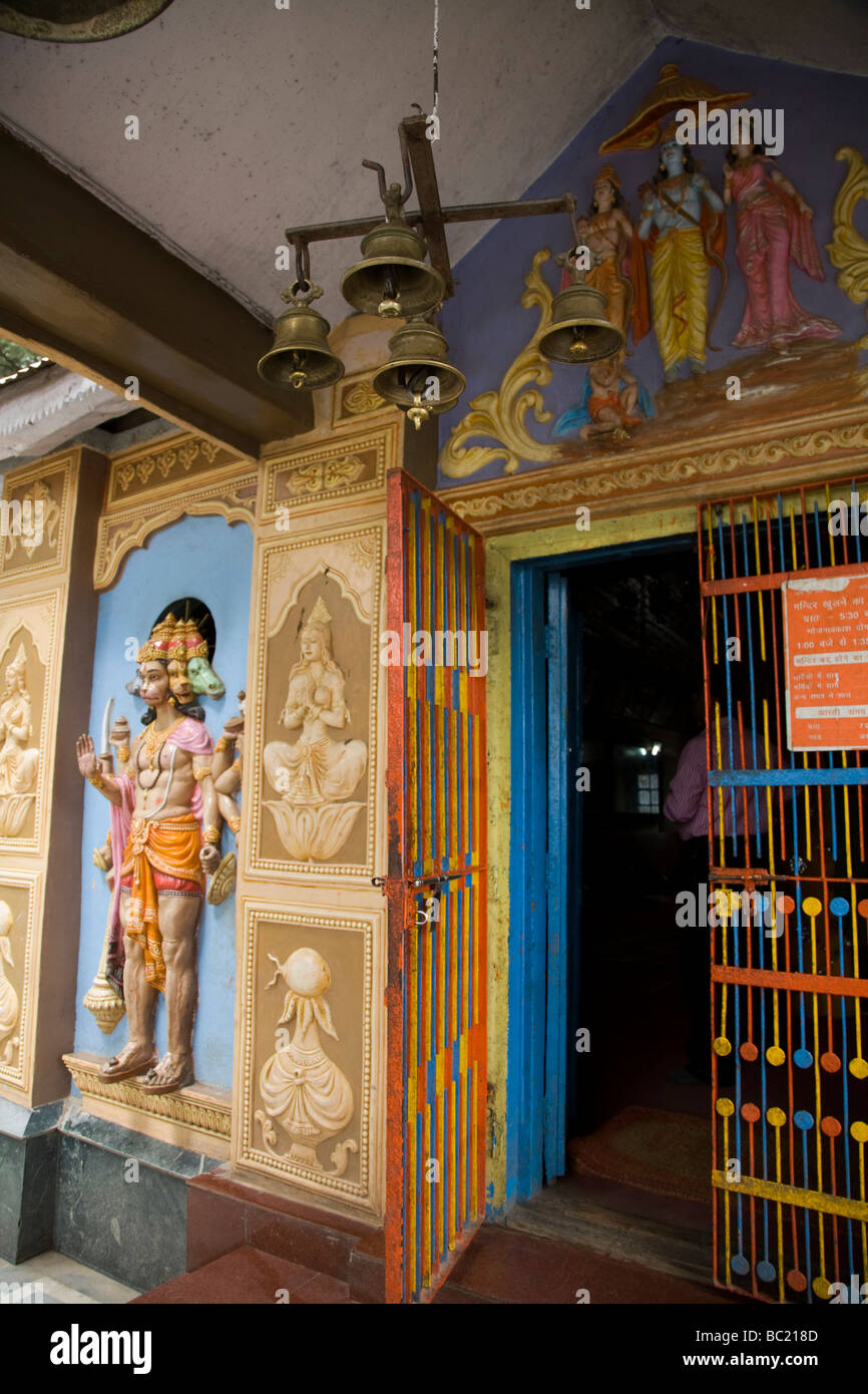 The entrance door to Jakhu Temple (Monkey Temple). Shimla. Himachal ...