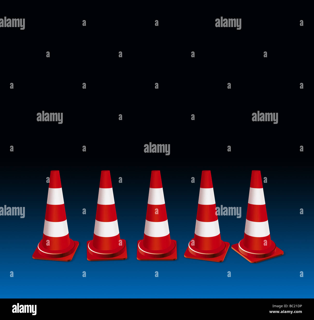 Hazard marker signs hi-res stock photography and images - Alamy