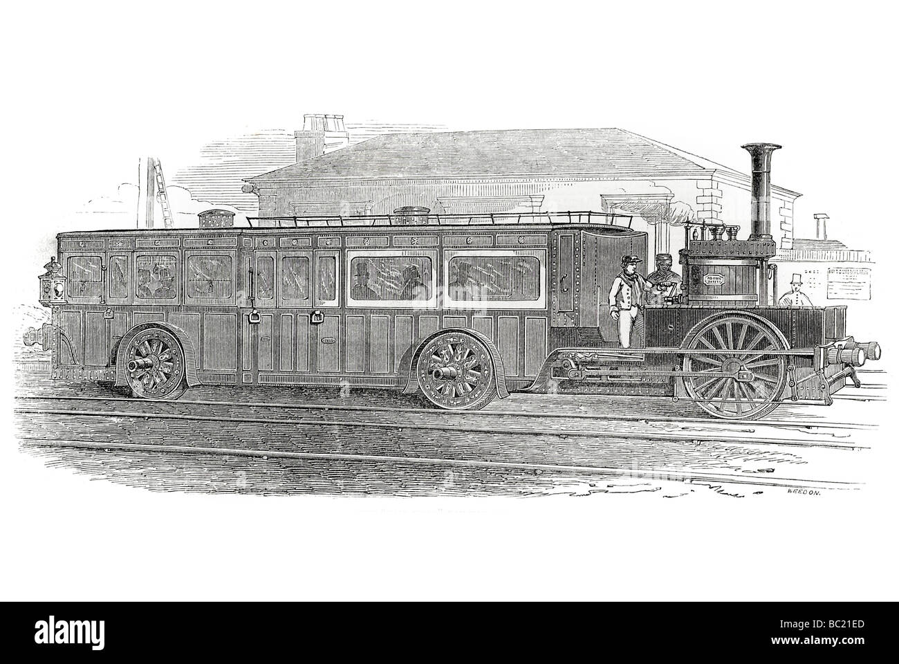 the fair field railway steam carriage Stock Photo - Alamy