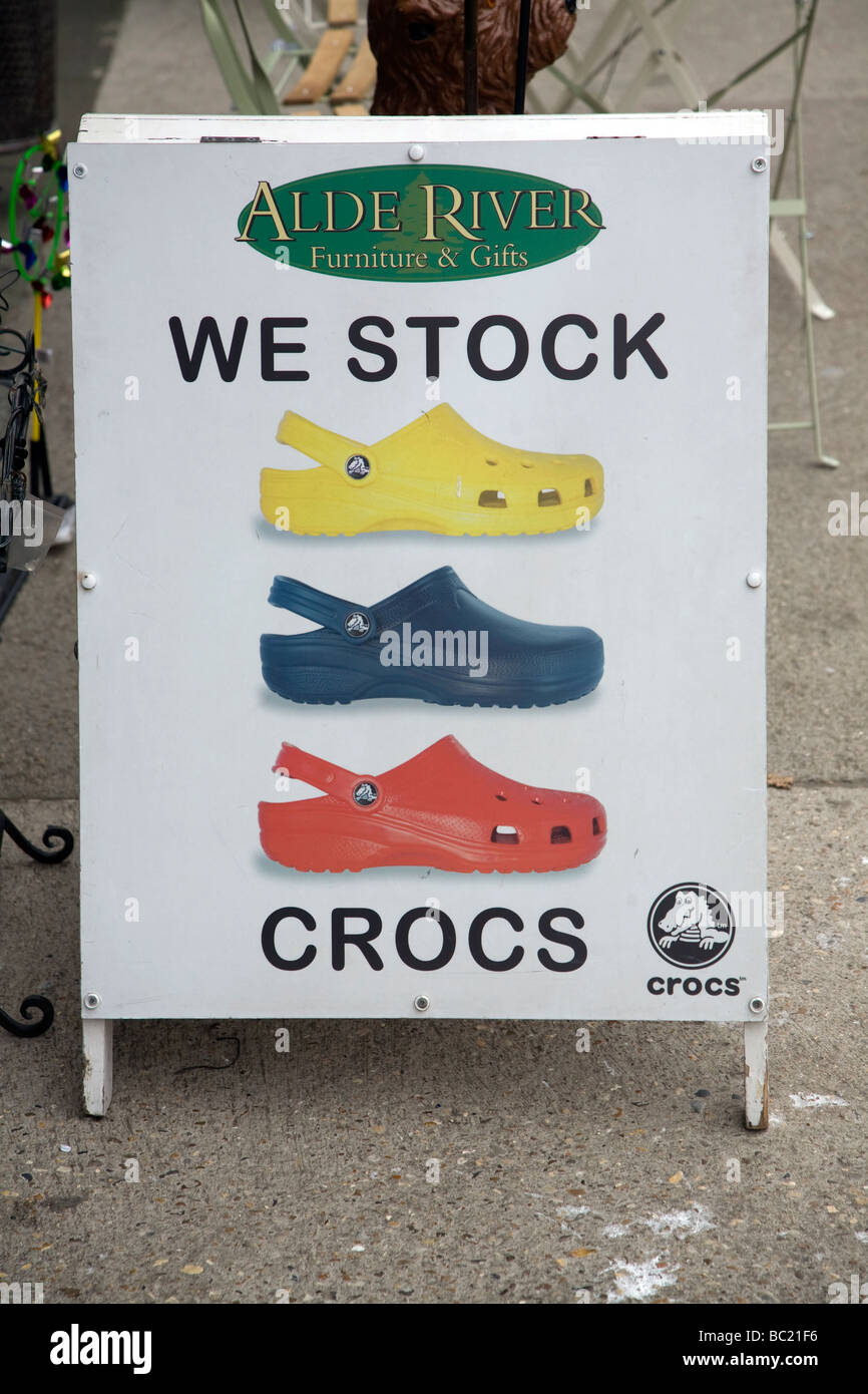 Crocs sign hi-res stock photography and images - Alamy