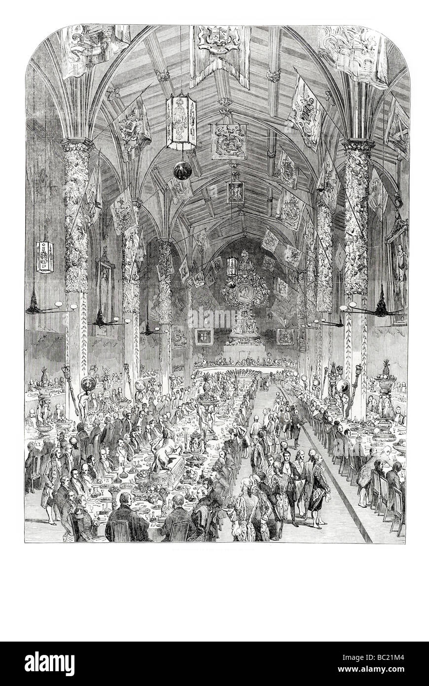 the banquet in the guildhall at york Stock Photo - Alamy