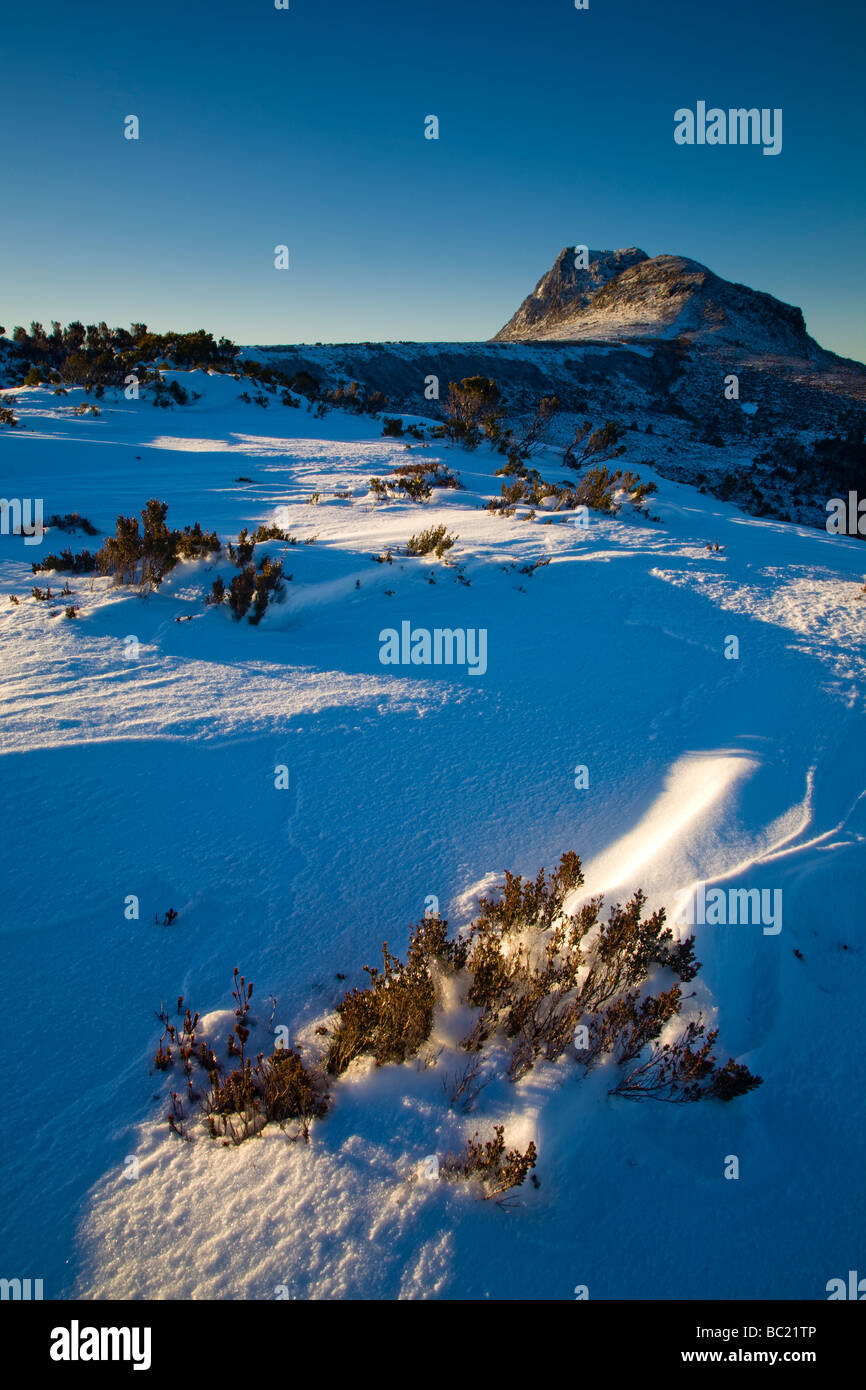 Australia Tasmania Cradle Mt Lake St Clair National Park Snow covered ...
