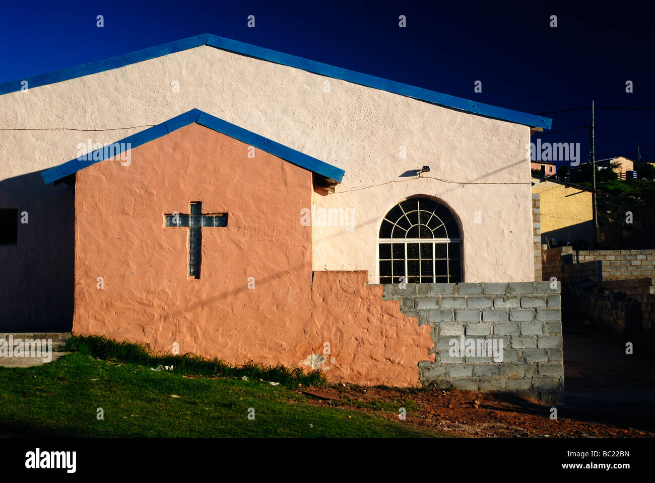 A newly plastered church in the Port Elizabeth suburb of Helenvale ...
