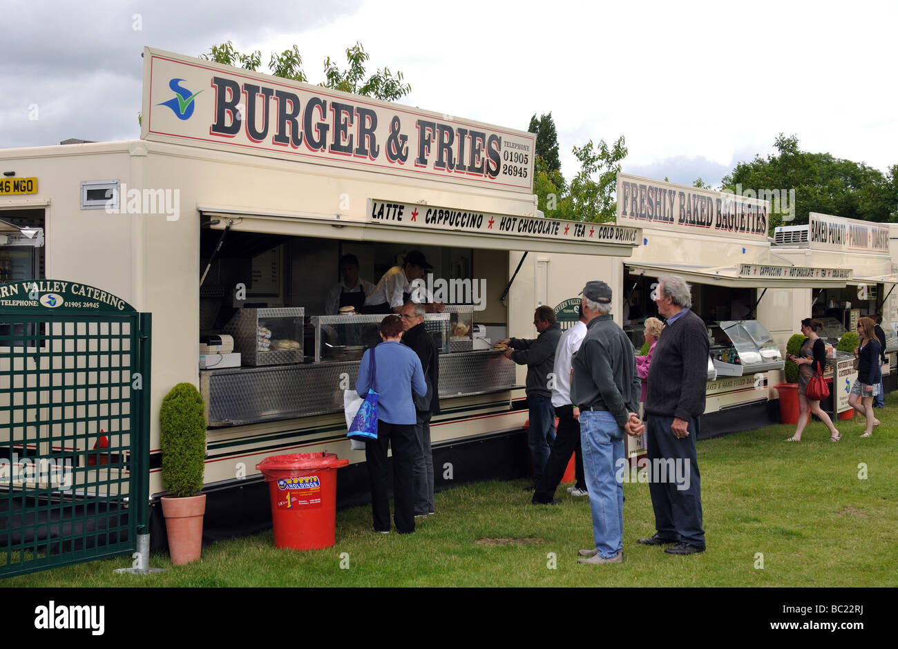 Food stalls at Three Counties Show, Great Malvern, UK Stock Photo - Alamy