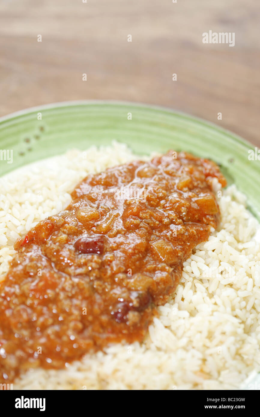 Chilli with Rice Stock Photo - Alamy