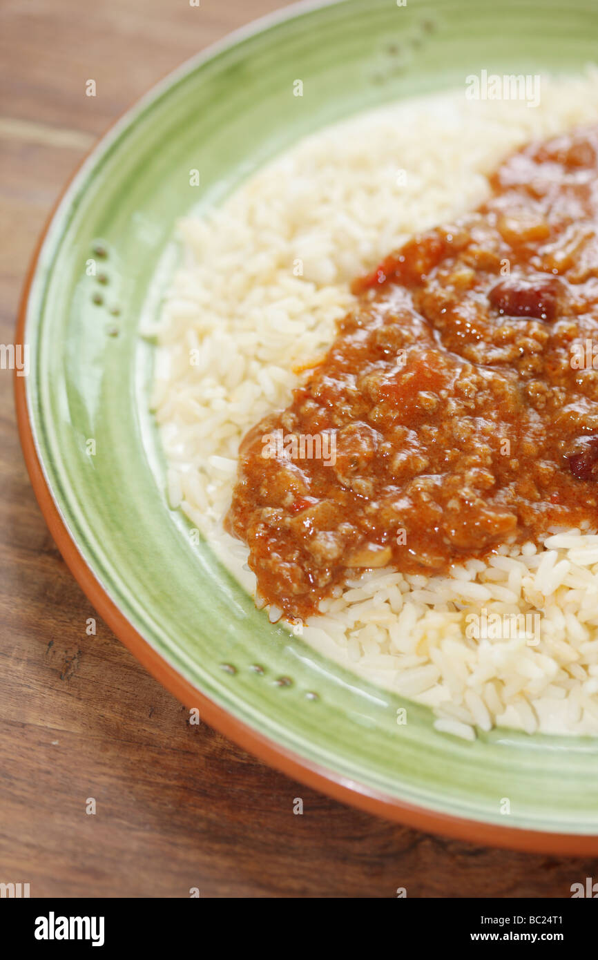 Chilli with Rice Stock Photo - Alamy