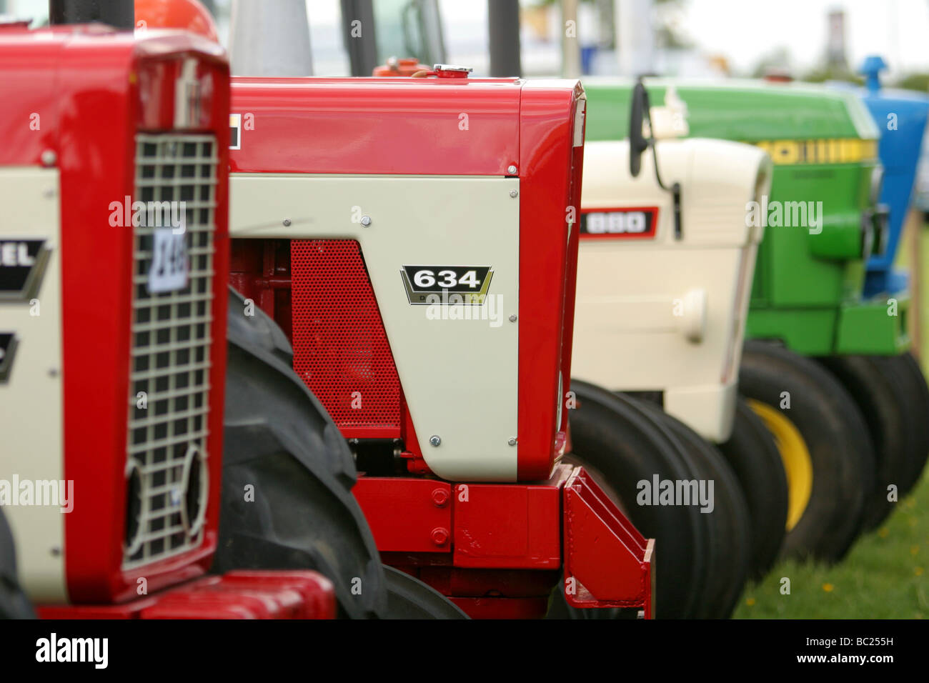 Tractors on Display Stock Photo - Alamy