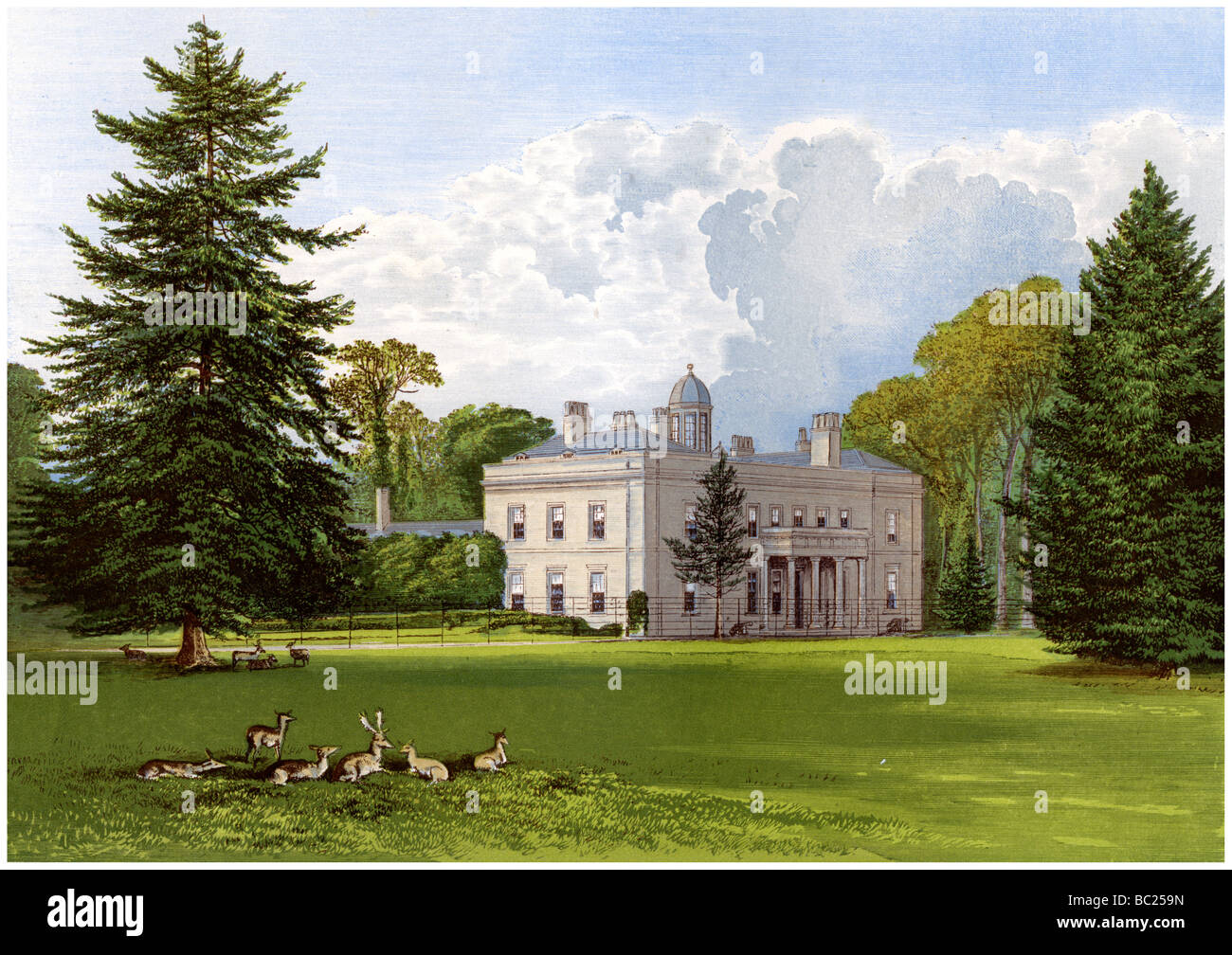 Brockley Hall, Somerset, home of the Smyth-Pigott family, c1880. Artist ...