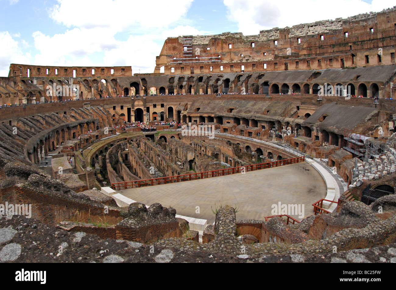 Inside the Colosseum, Rome, Italy Stock Photo - Alamy