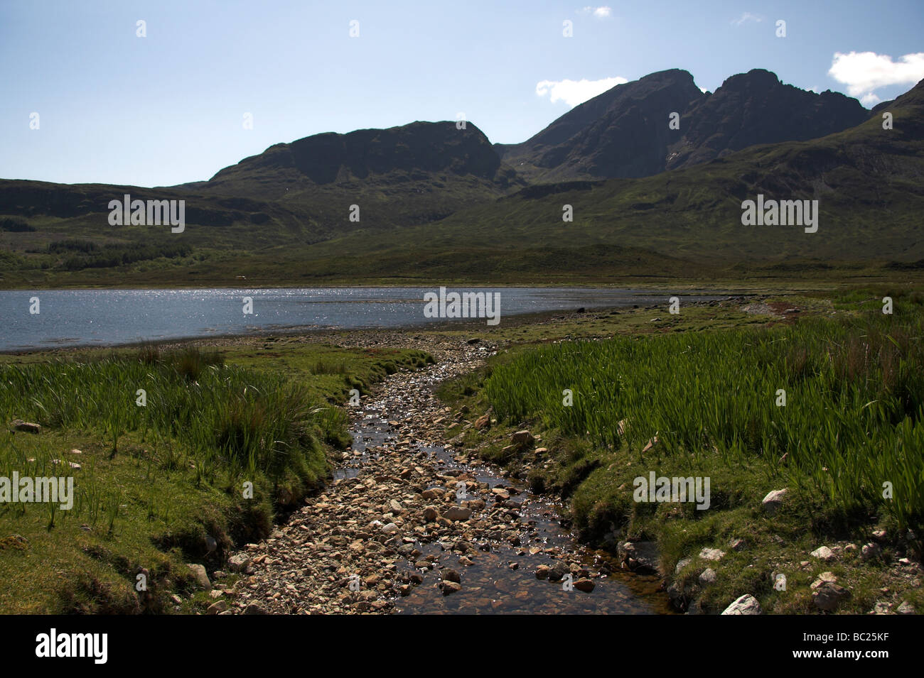 Blaven Mountains, Loch Slapin, Strathaird Peninsula, Isle of Skye ...