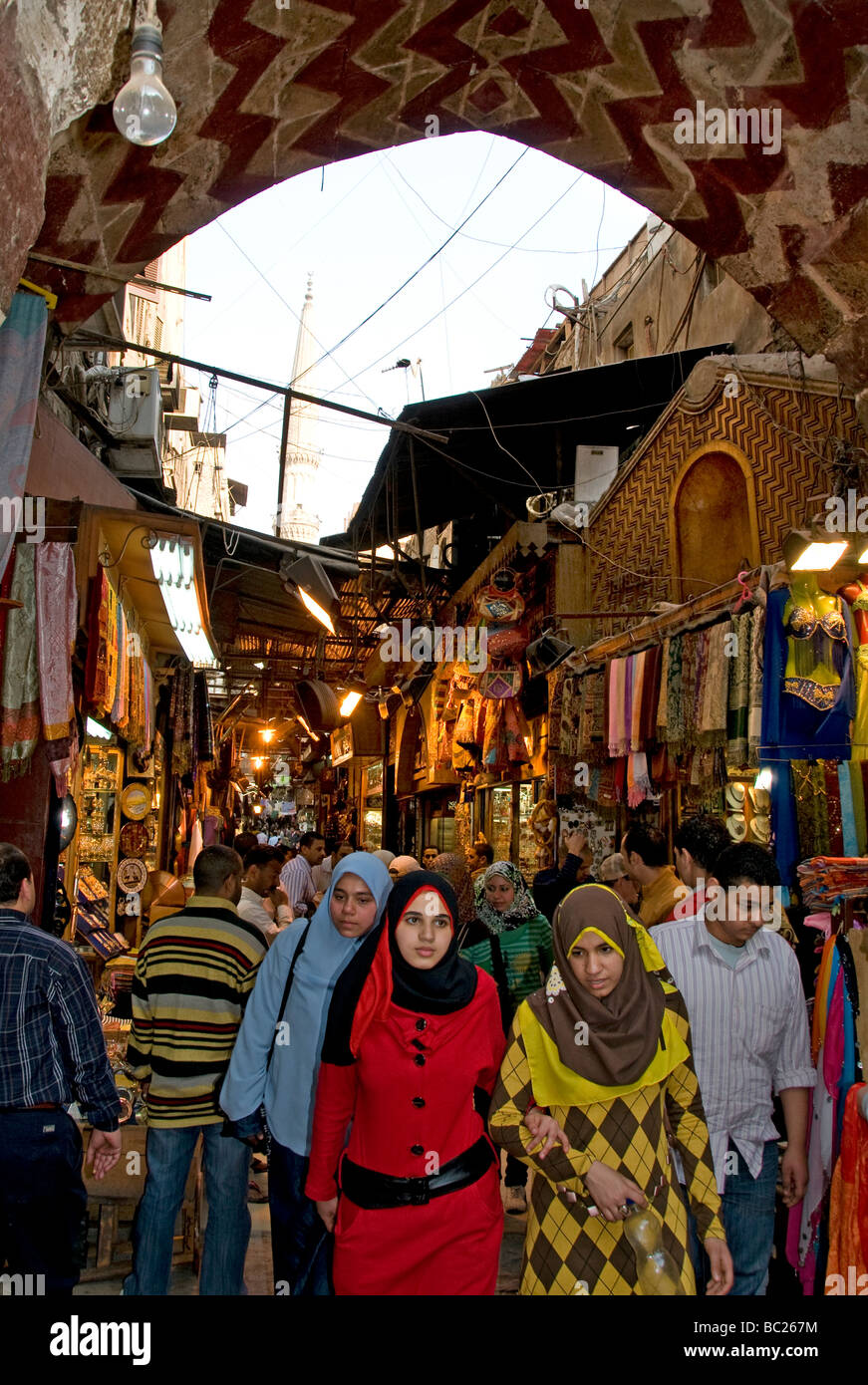 Khan el Khalili Islamic Cairo Egypt Bazaar Souk The souk dates back to ...