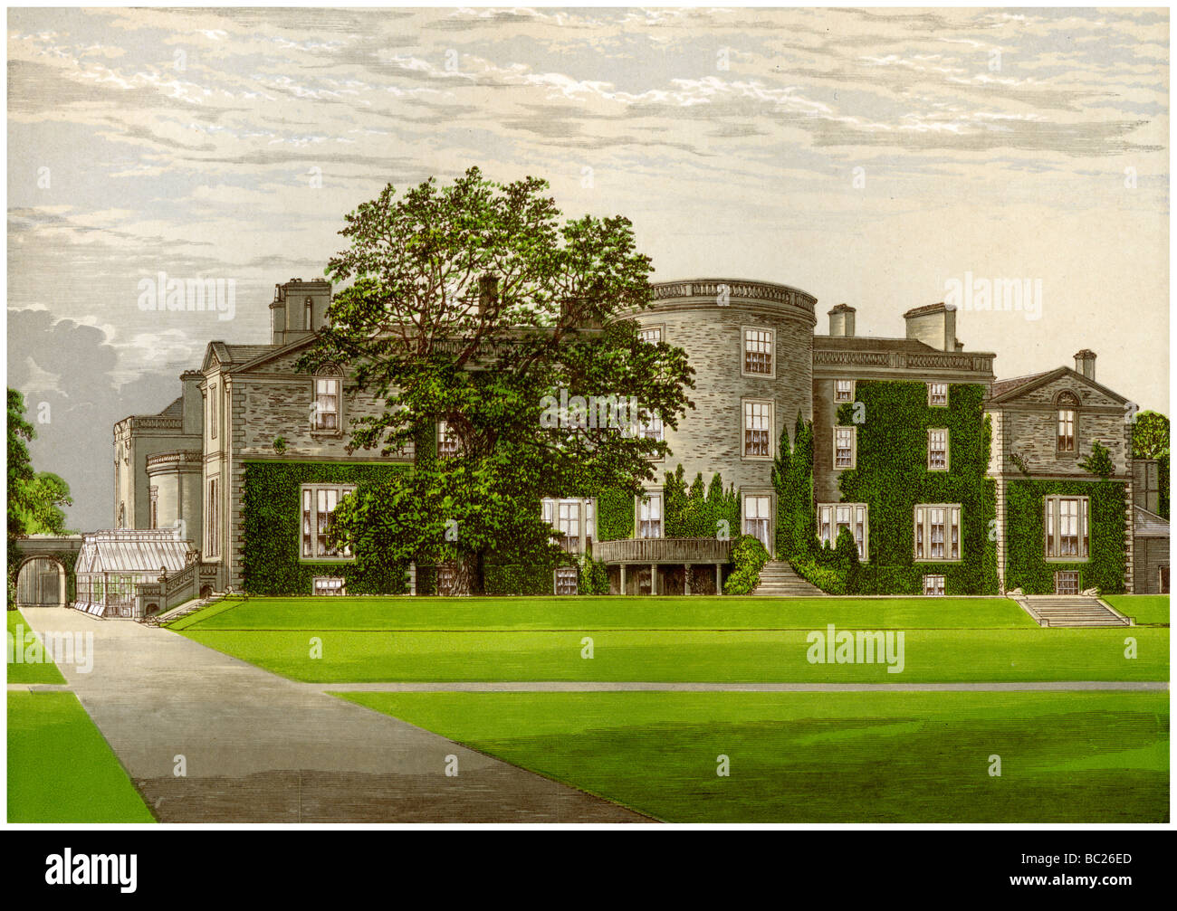 Galloway House, Wigtownshire, Scotland, home of the Earl of Galloway ...