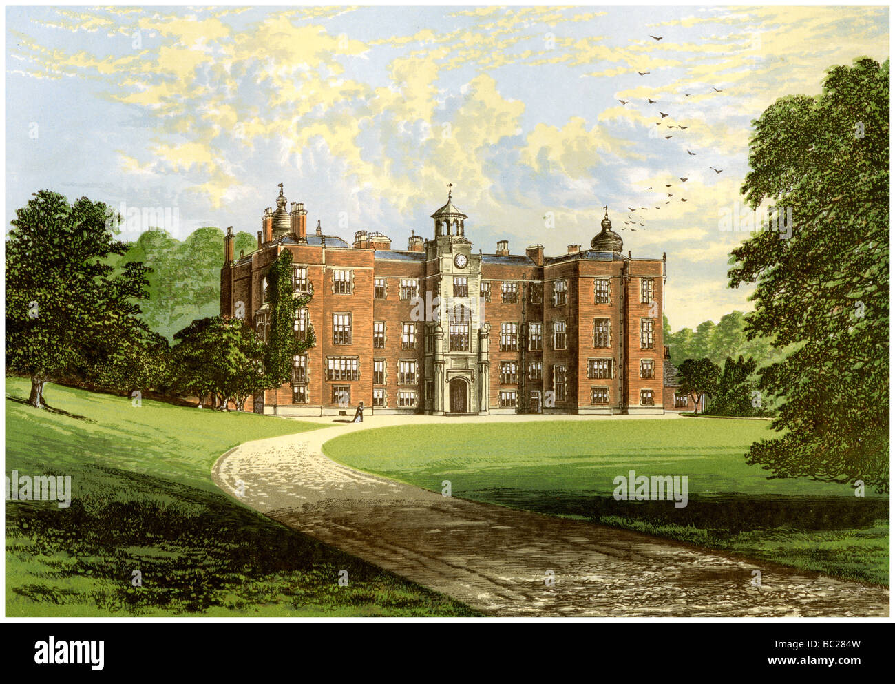 Beaudesert, Staffordshire, home of the Marquis of Anglesey, c1880 ...