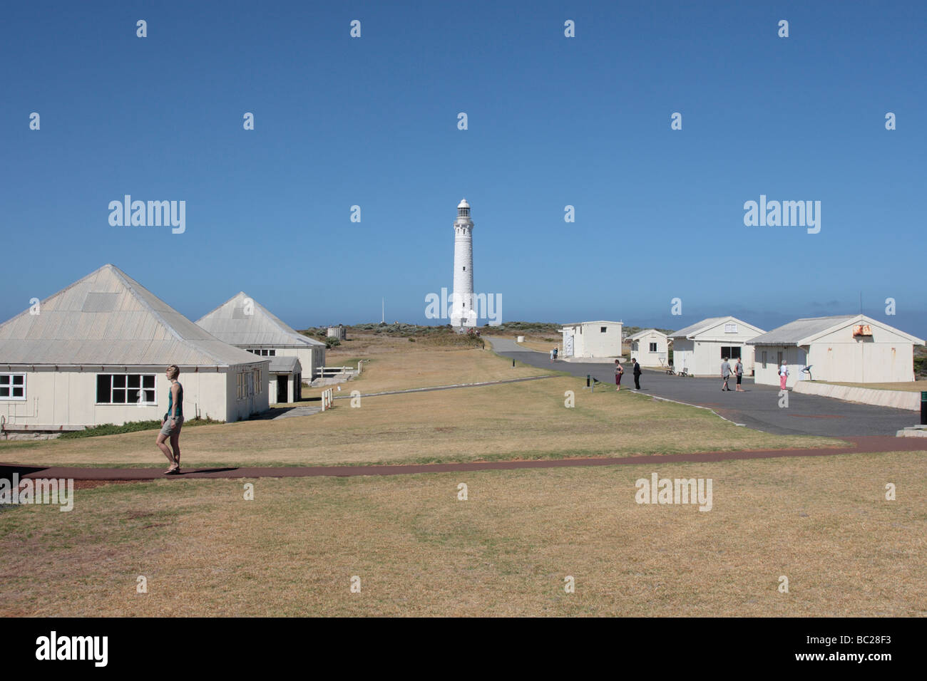 Cape Leeuwin lighthouse at the southern point of Geographe bay in ...