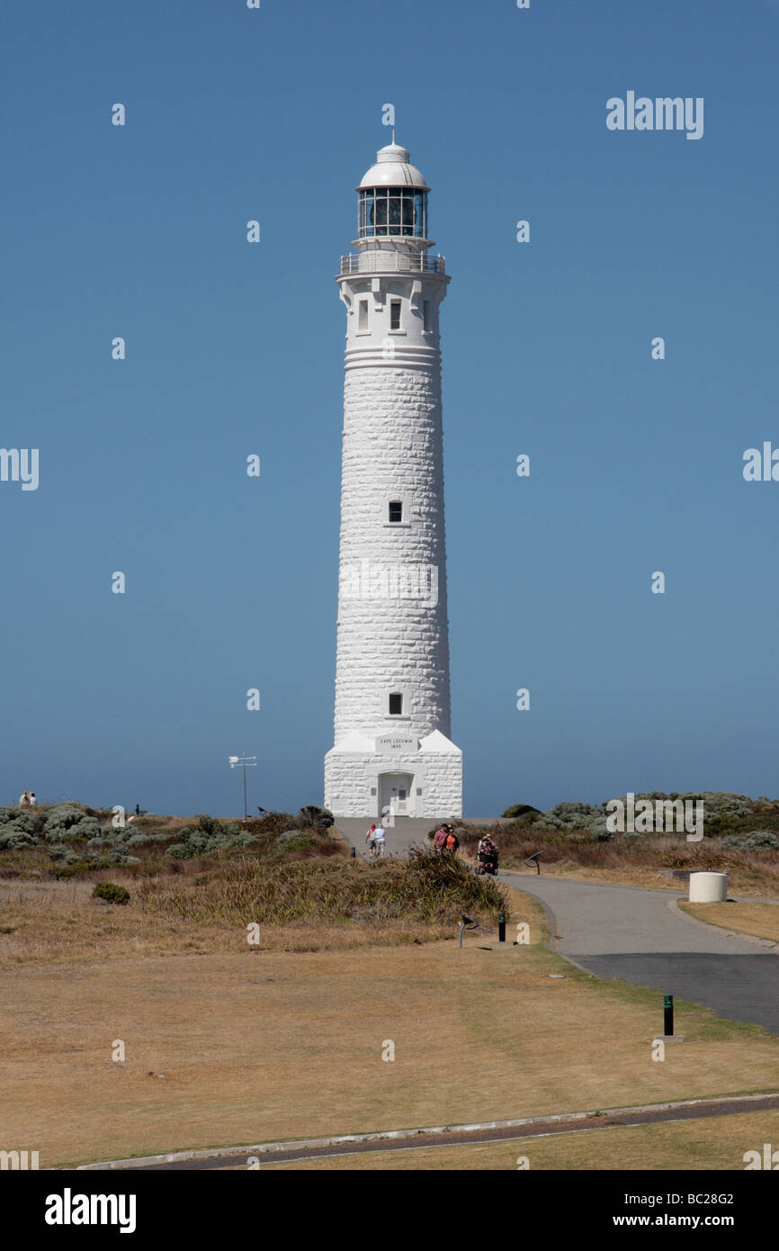 Cape Leeuwin lighthouse at the southern point of Geographe bay in ...
