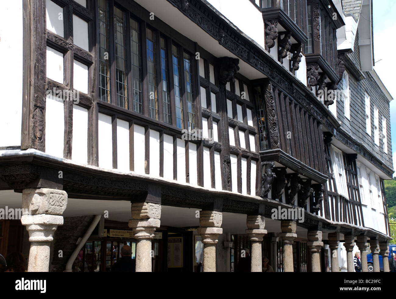 The historic Butterwalk building, Dartmouth, Devon, UK Stock Photo - Alamy
