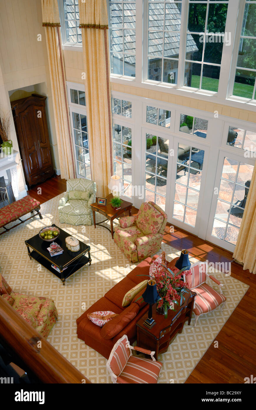 Residential interior from above Stock Photo - Alamy