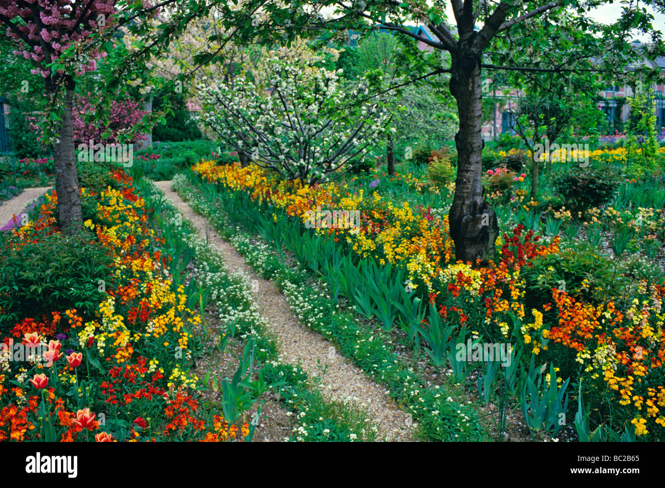 Claude Monet's garden at Giverny in France Stock Photo - Alamy